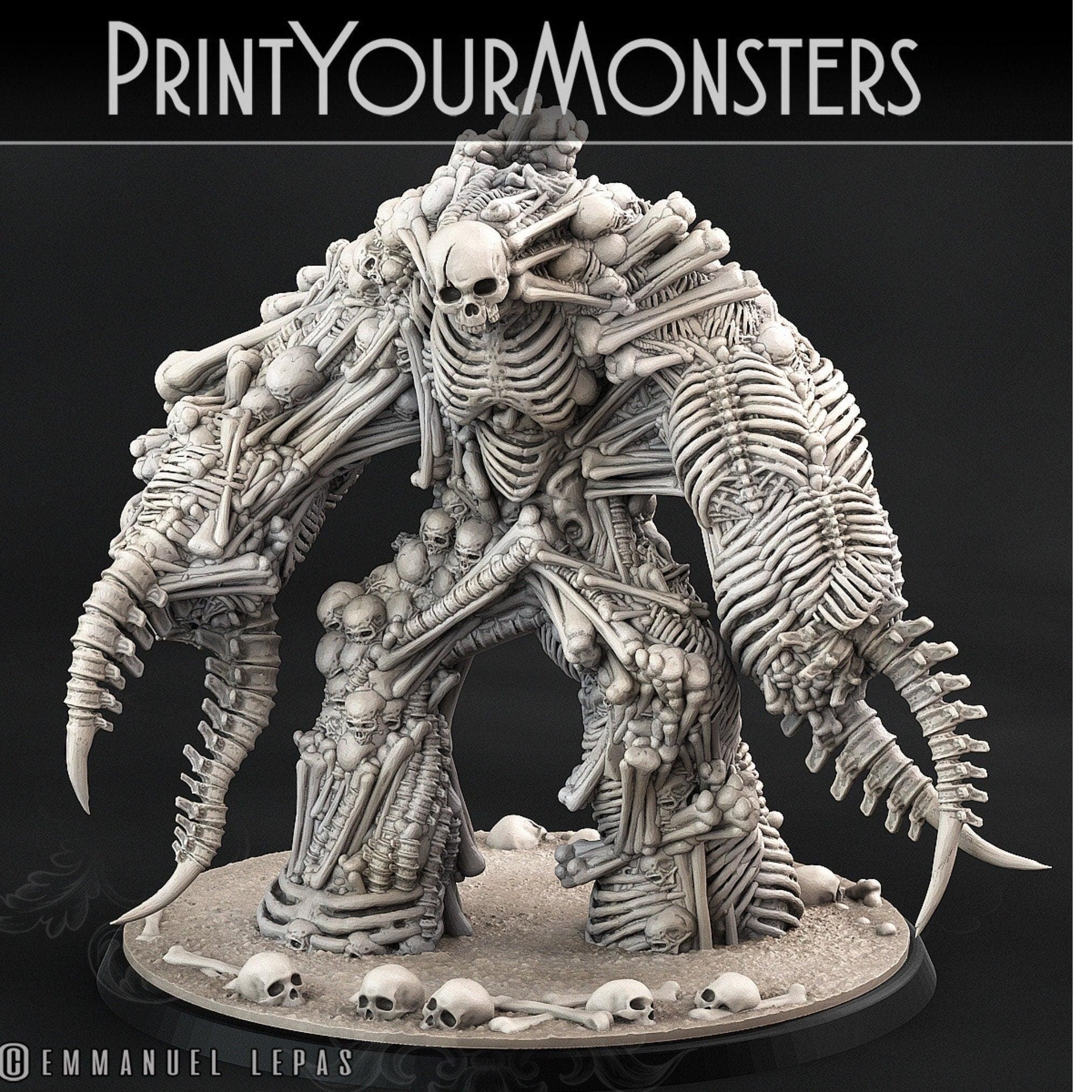 Bone Golem Miniature | Unveiling the Phases of Undeath – Plague Miniatures