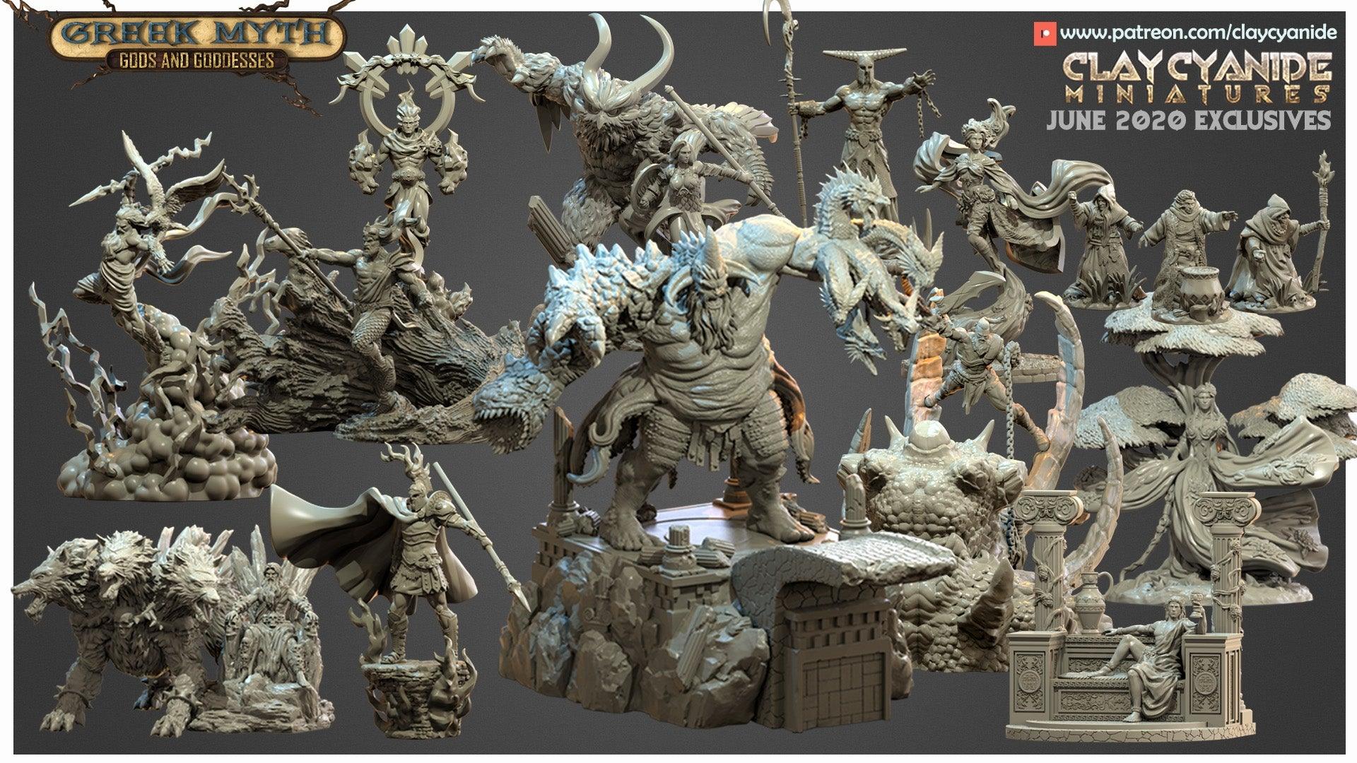 Greek Myth Gods & Goddesses miniatures for Dungeons and Dragons ...