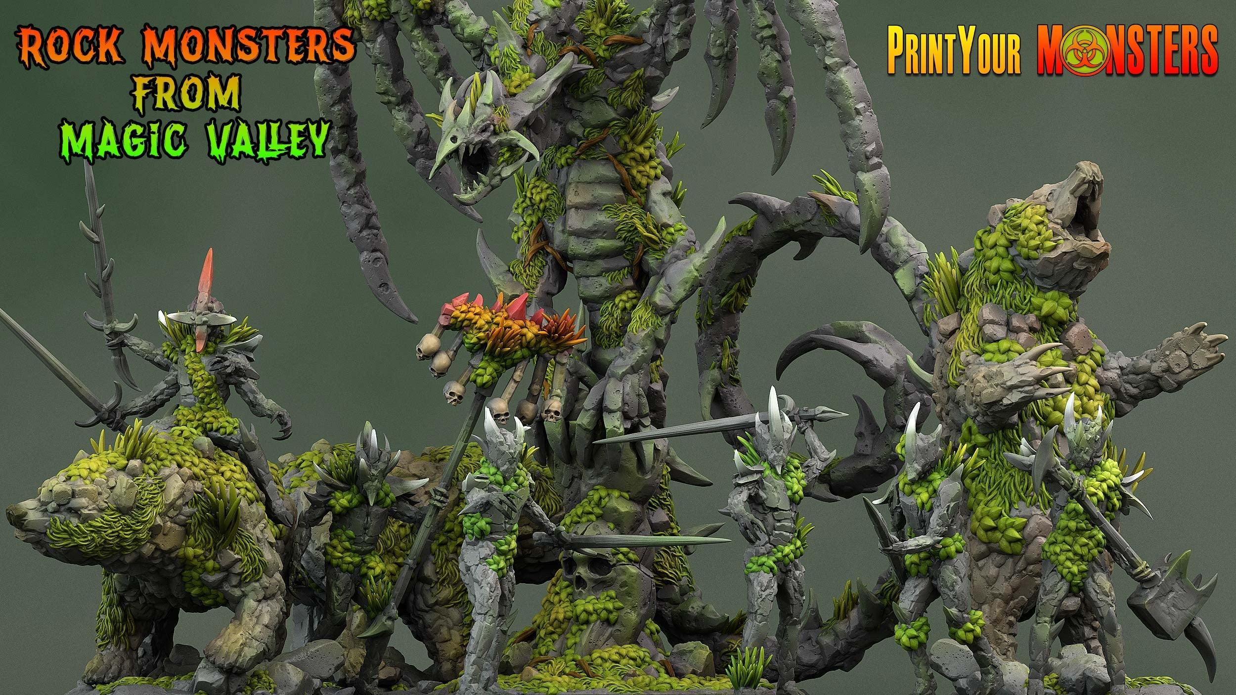 Rock Monsters from Magic Valley – Plague Miniatures