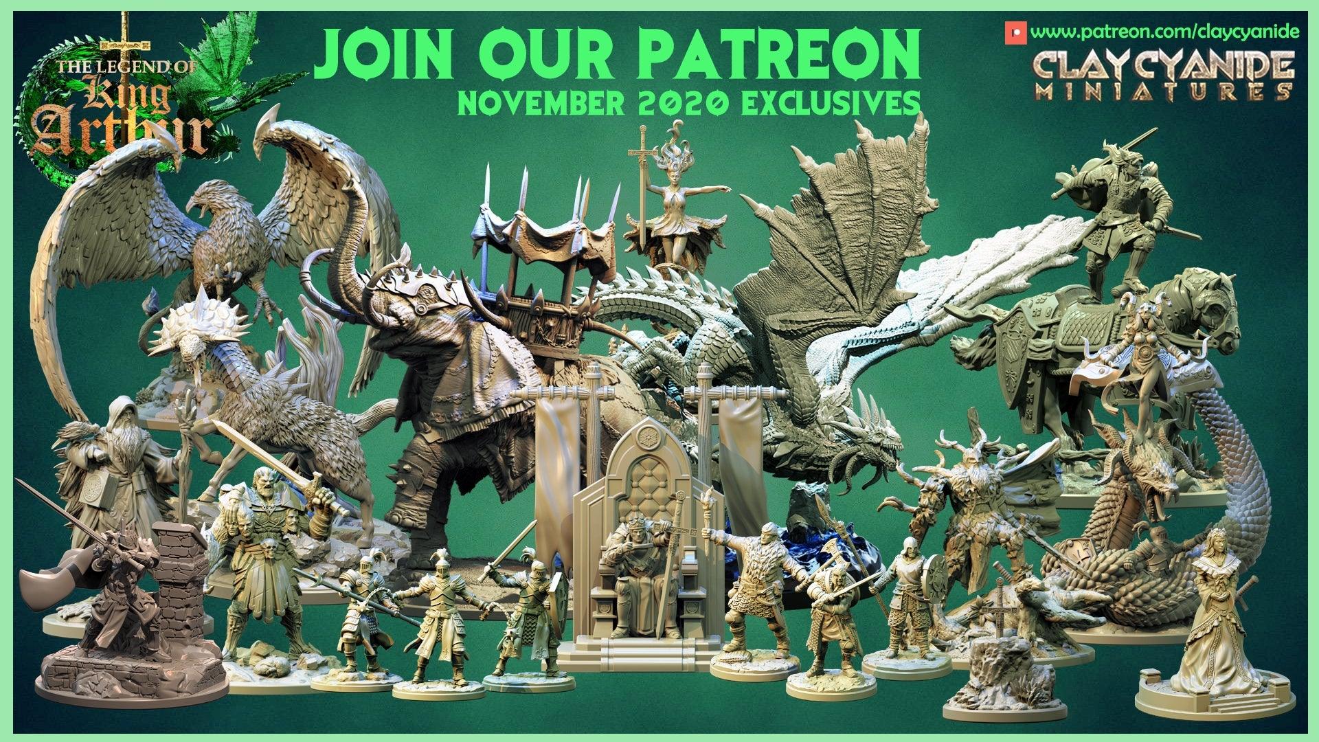 The Legends of King Arthur Miniatures for DnD and other tabletop games ...
