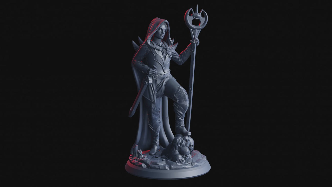 Strix, Queen's Shadow Female Spellcaster Miniature | Deadly Assassin M ...