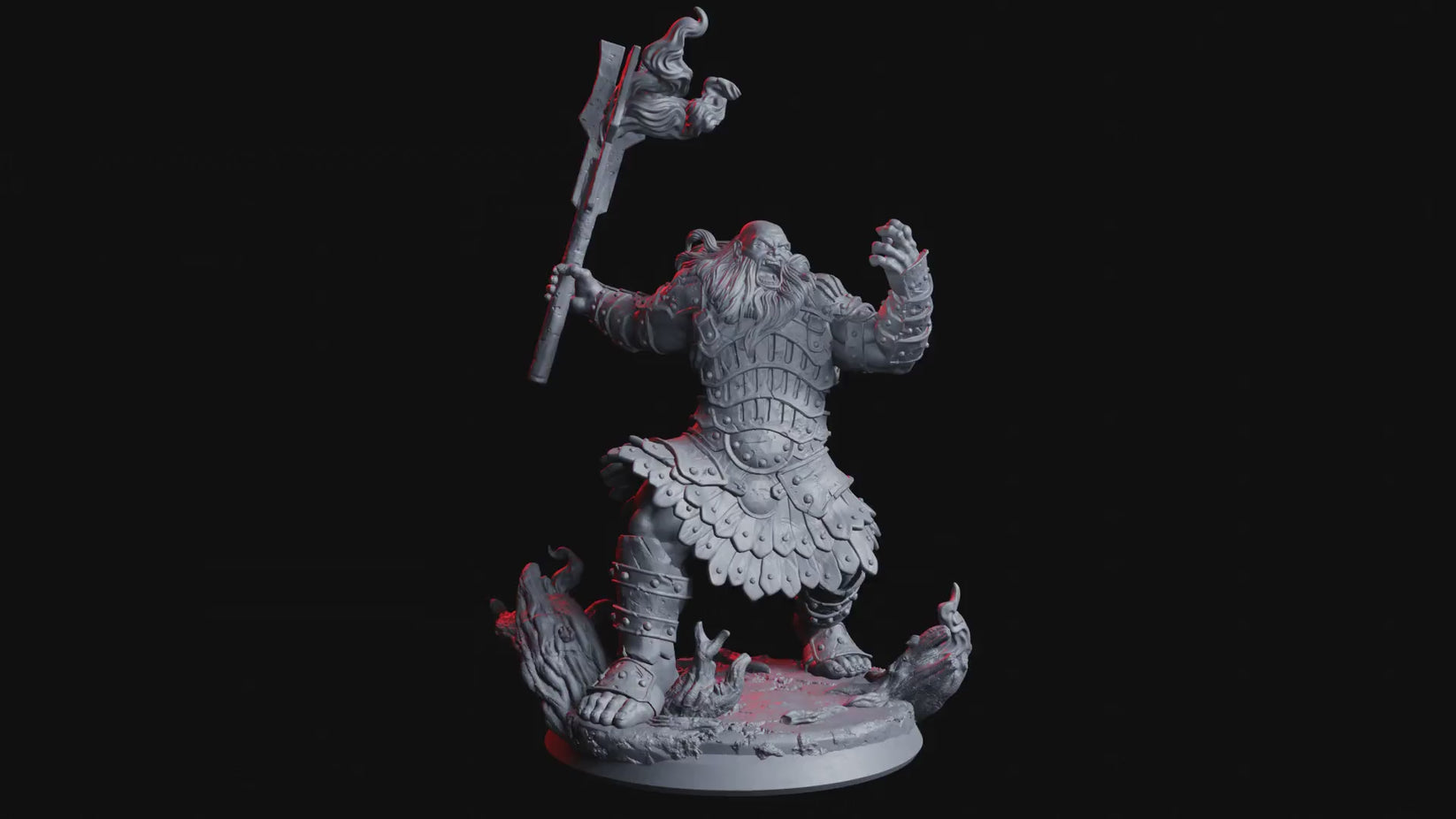 Fire Giant Miniature Large Monster Miniature for DnD 5e Giant Monstros ...