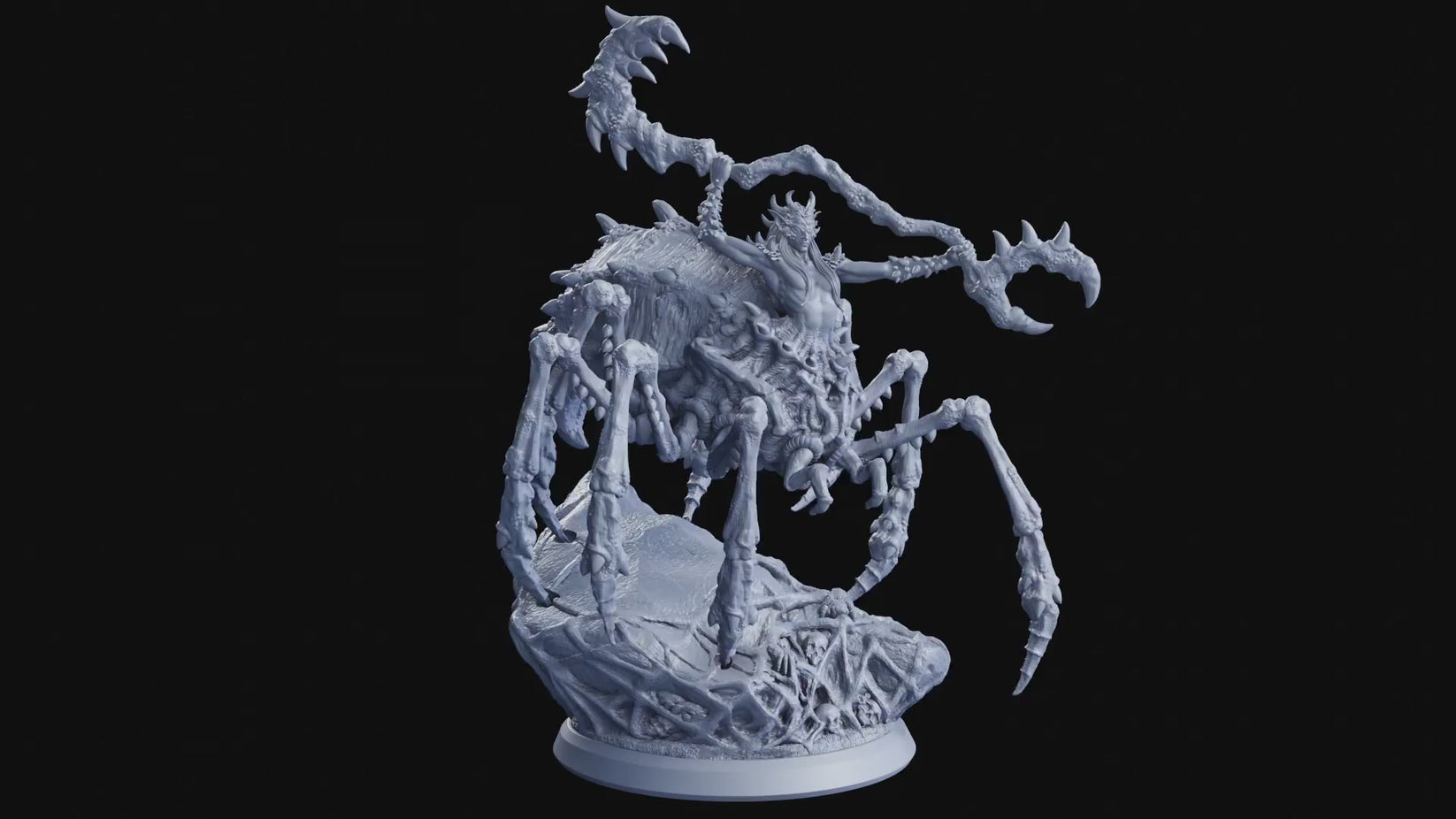 Lirael, Moonshadow Drider Miniature | DnD Spider Hybrid Figurine | 50m ...