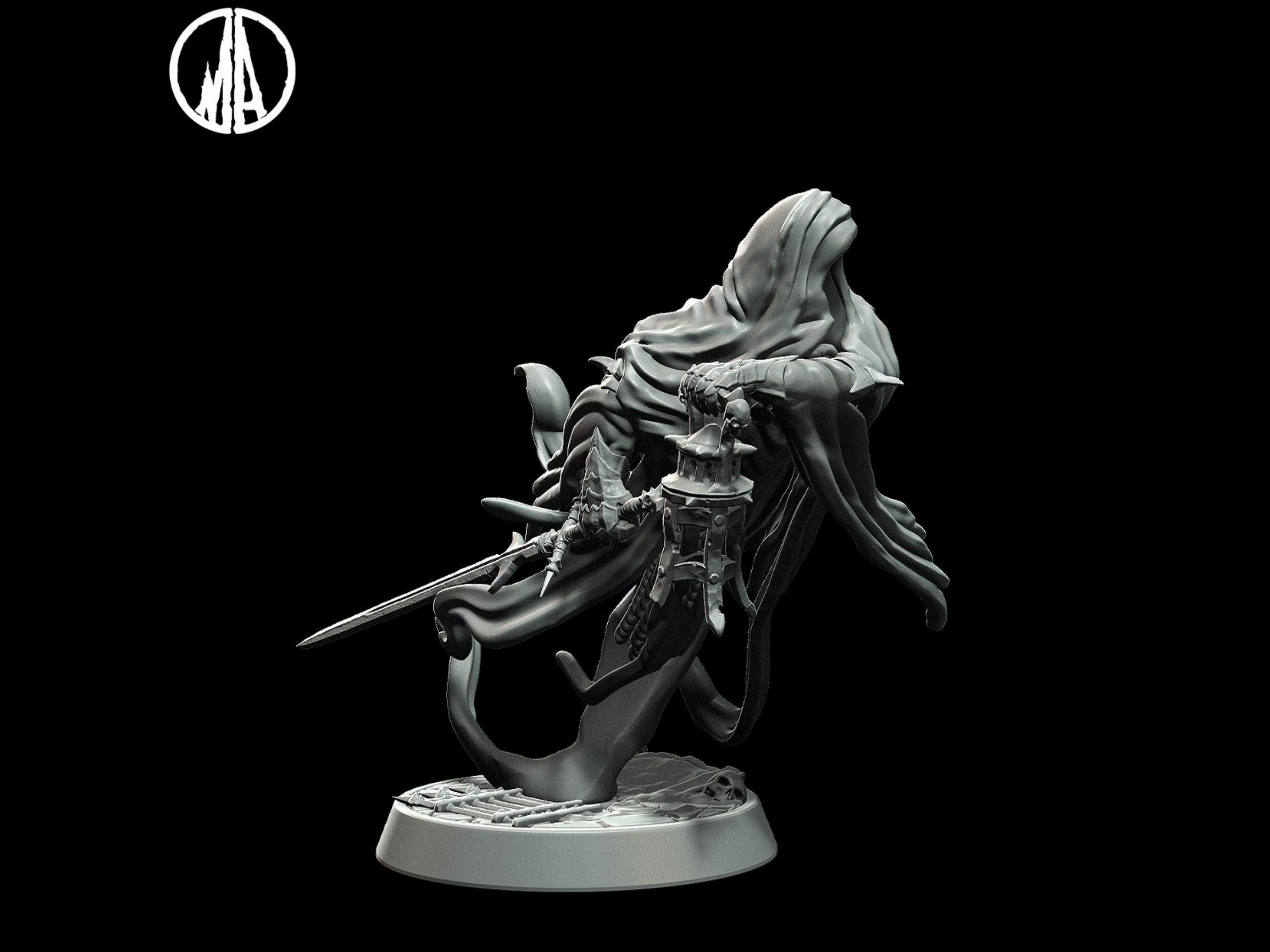 Forsaken Soul Miniature ghoul miniature - 3 Poses - 28mm scale Tableto ...