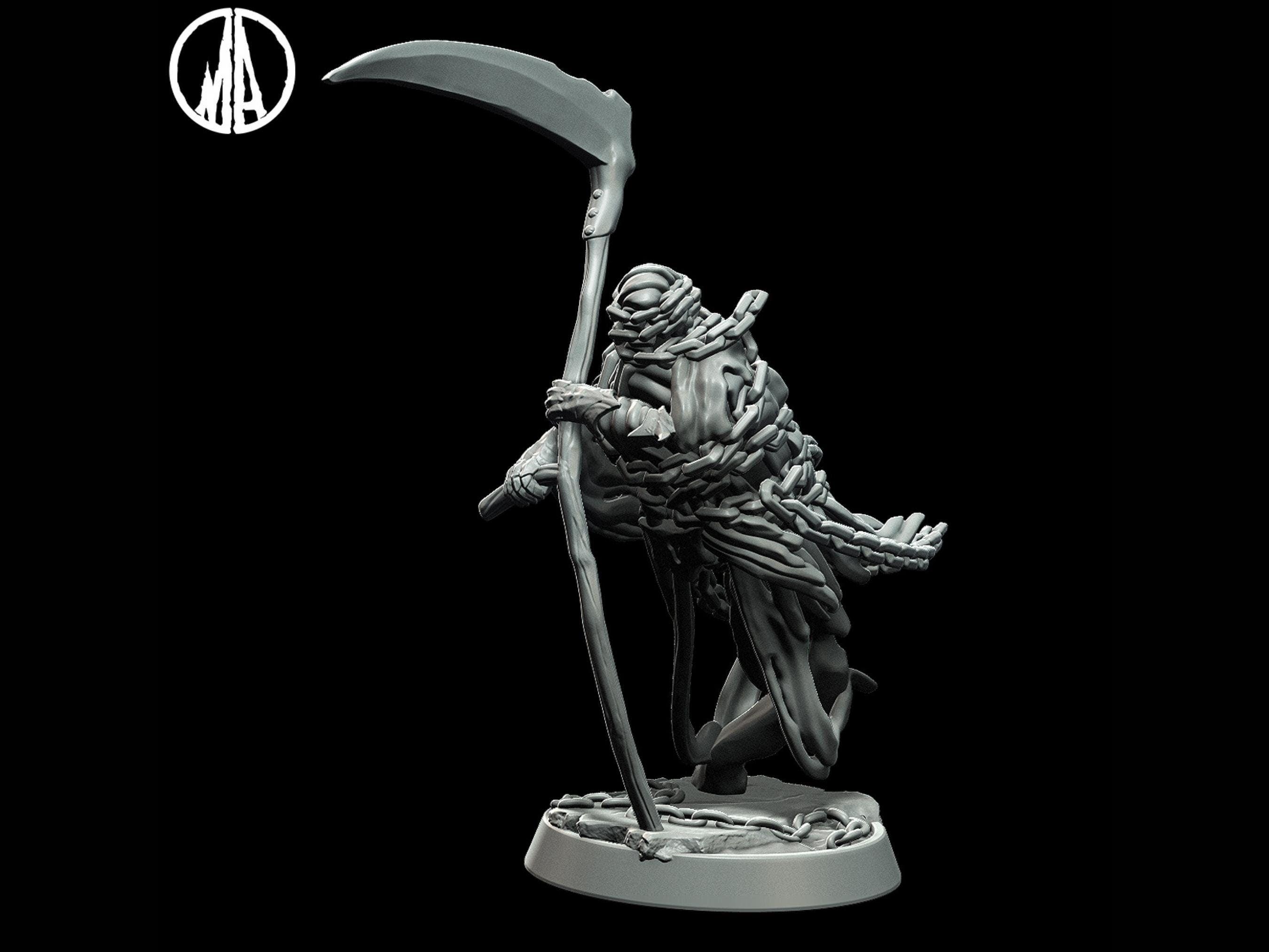 Imprisoned Soul Miniature skeleton miniature - 3 Poses - 28mm scale Ta ...