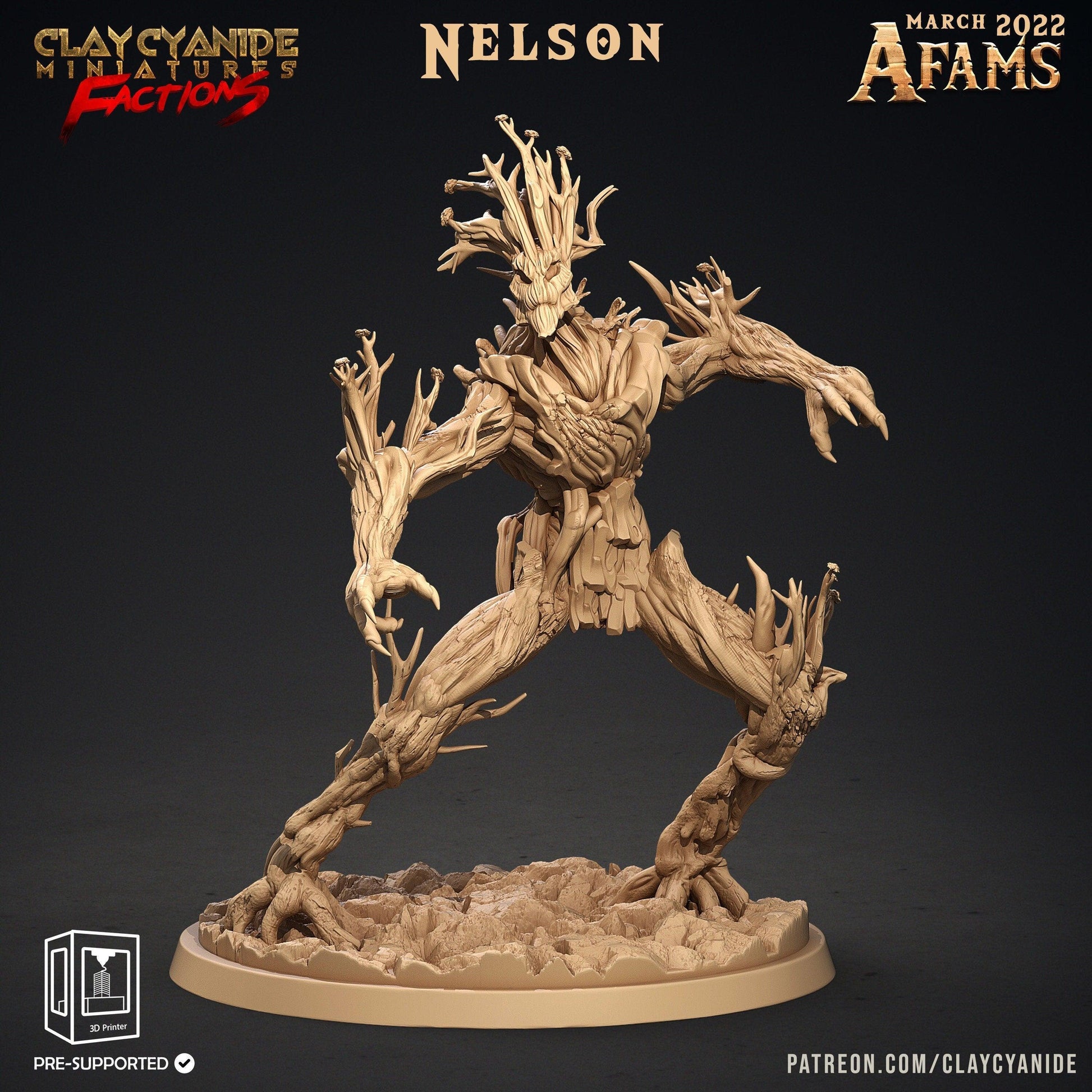 Nelson Treant Guardian Miniature | Forest Protector Figure for DnD and ...